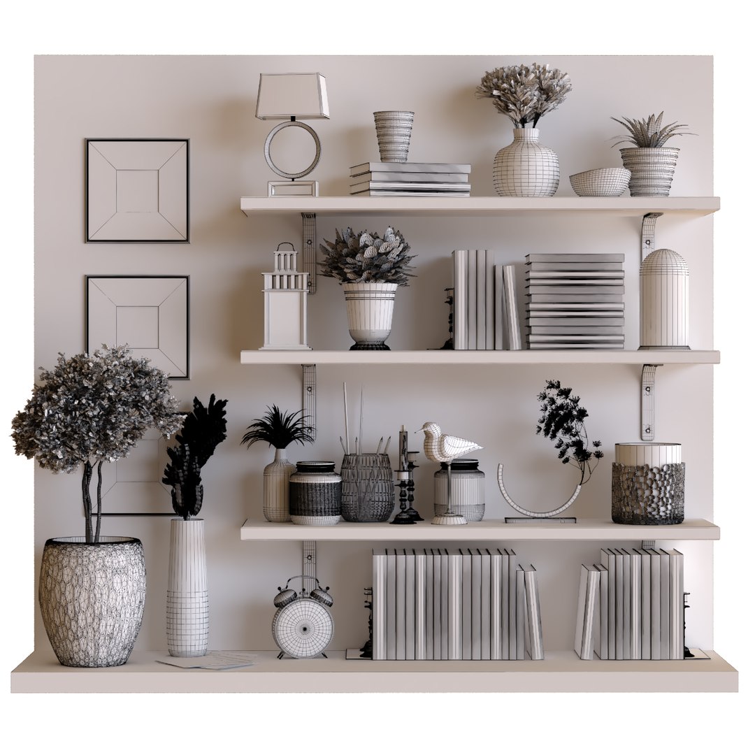 3D model decor set 007 - TurboSquid 1754716