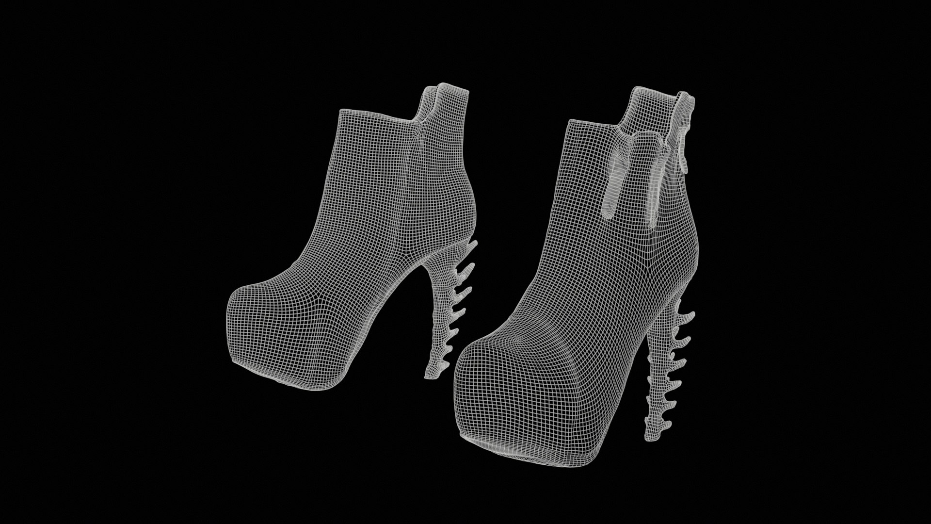 3D Skeleton Heels Remastered - TurboSquid 2361209