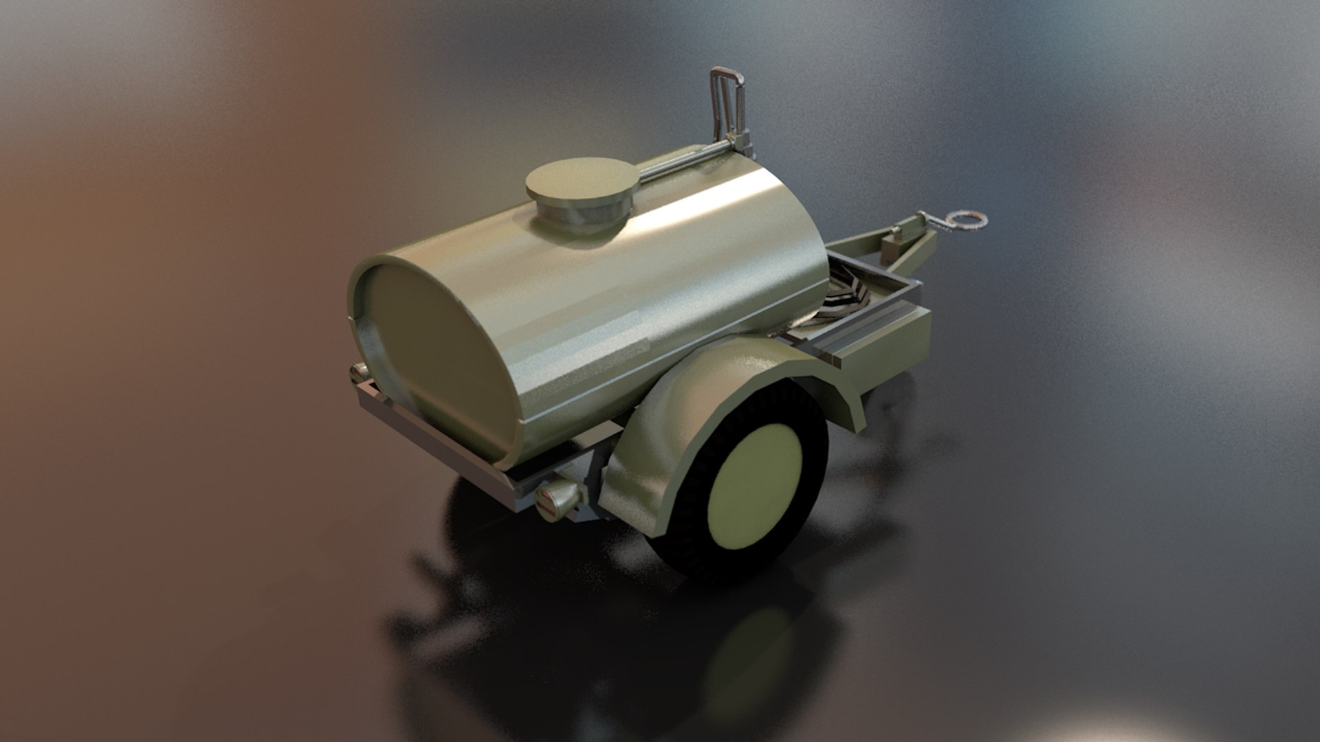 3D Military Trailer Water Tank - TurboSquid 1446202