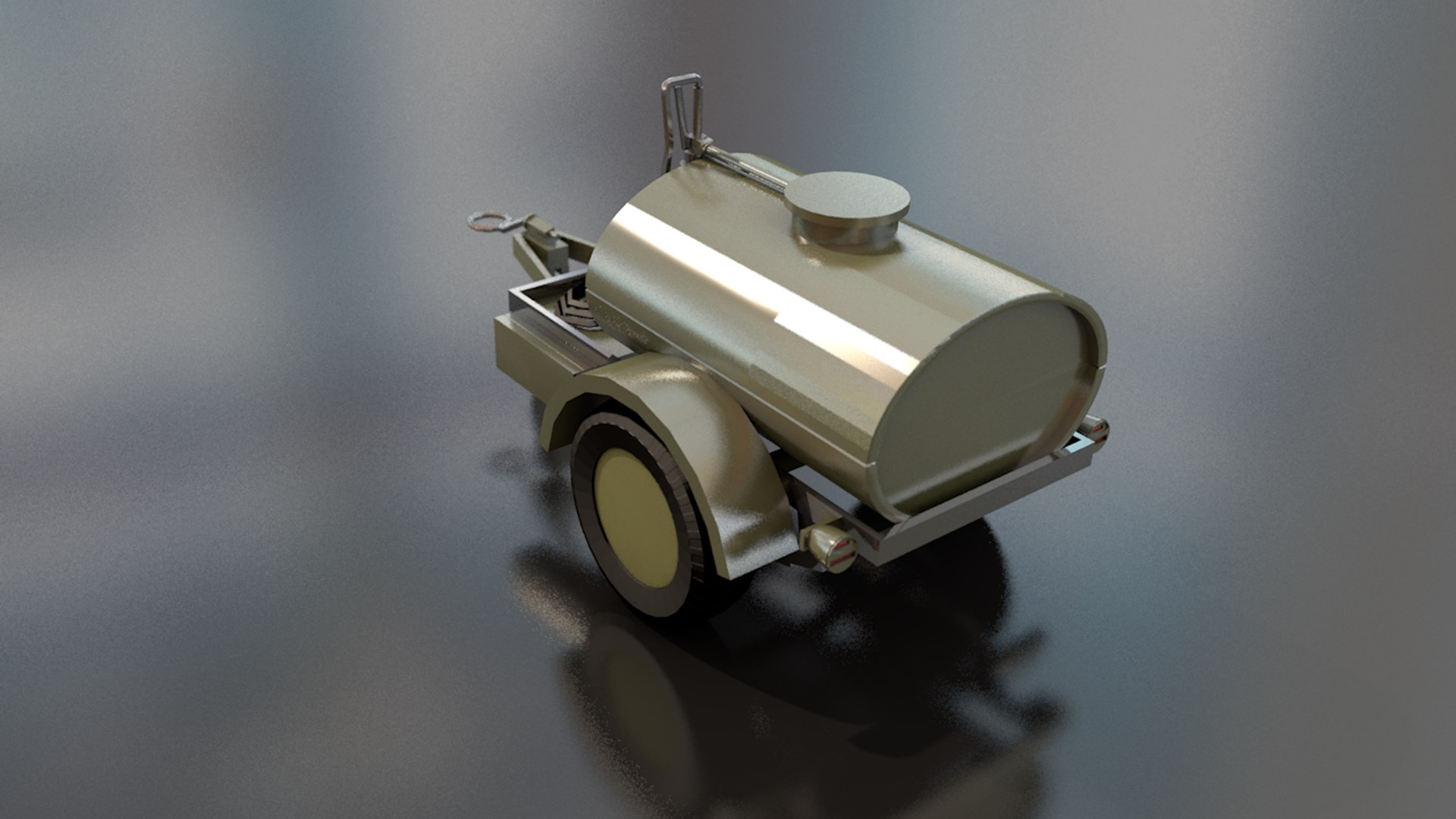 3D Military Trailer Water Tank - TurboSquid 1446202