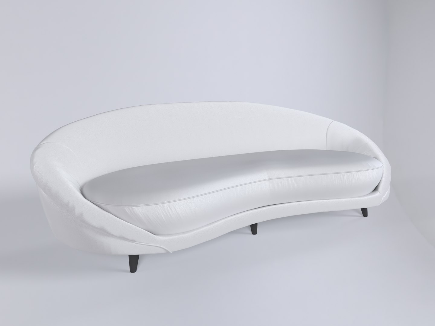 VIK sofa white TO 3D model - TurboSquid 1944042