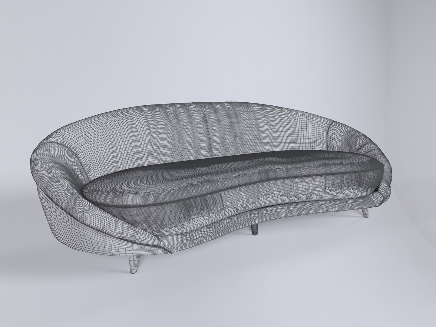 VIK sofa white TO 3D model - TurboSquid 1944042