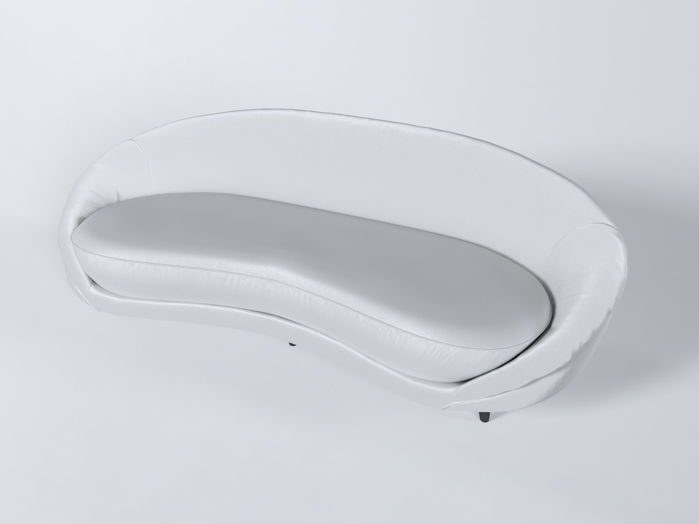 VIK sofa white TO 3D model - TurboSquid 1944042