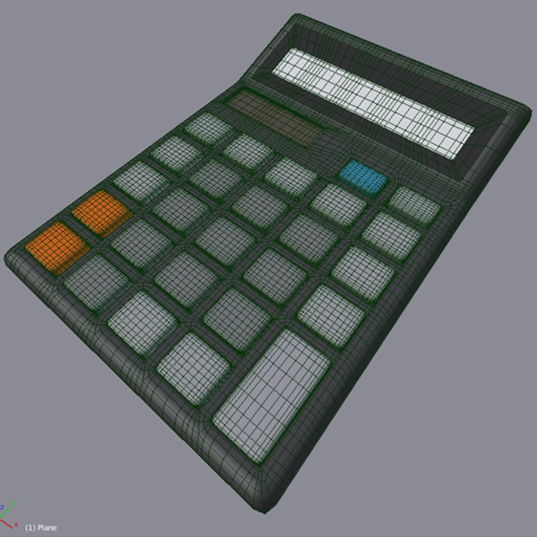 3d Model Electronic Calculator