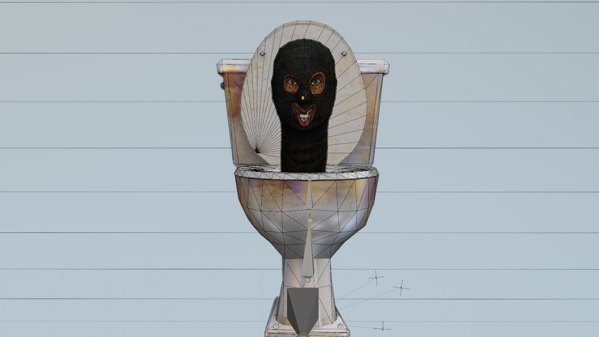 Skibidi Toilet Toilet Mask Man 3D Model - TurboSquid 2090093
