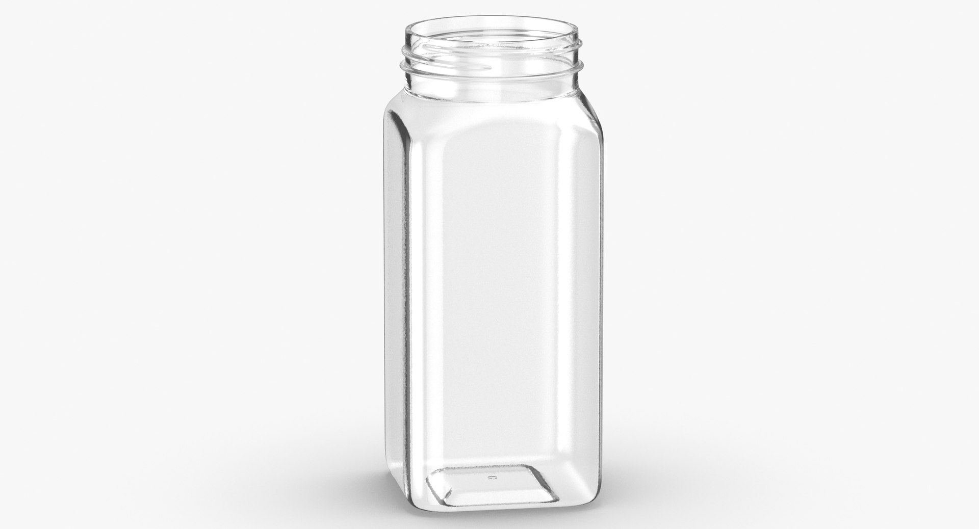 16oz 480ml Plastic Square Bottles Transparent Collection 03 - 2 Models 3D Model - TurboSquid 1955473