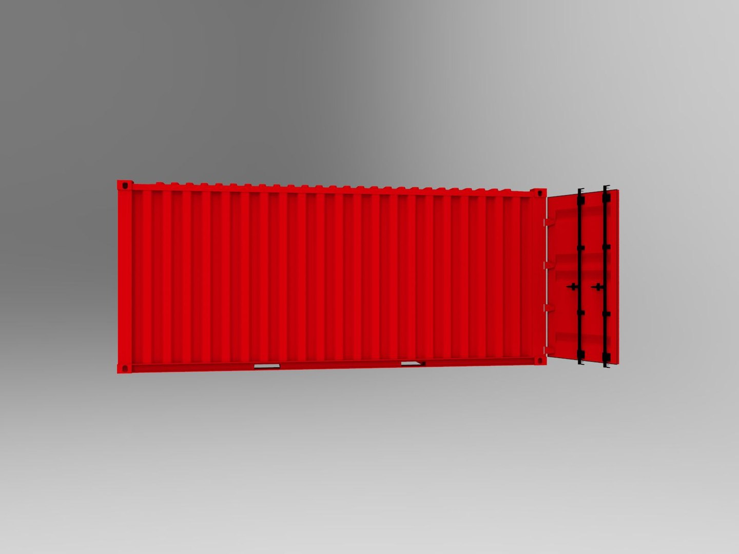 3d Model Of Container