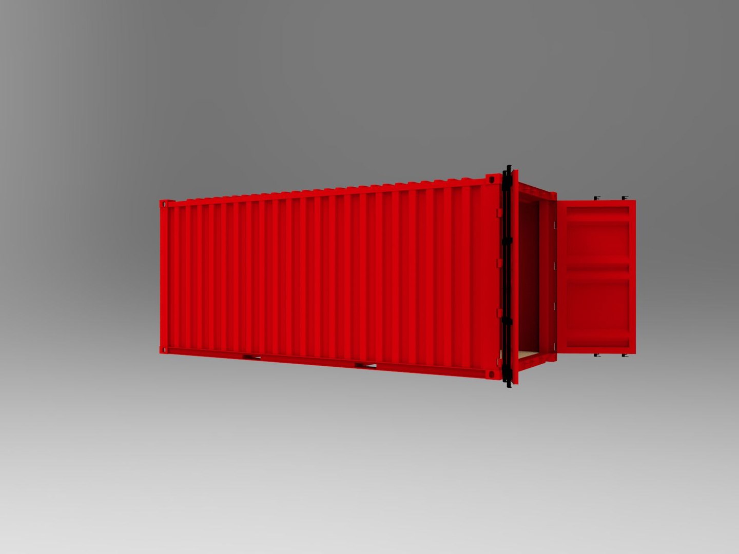 3d Model Of Container