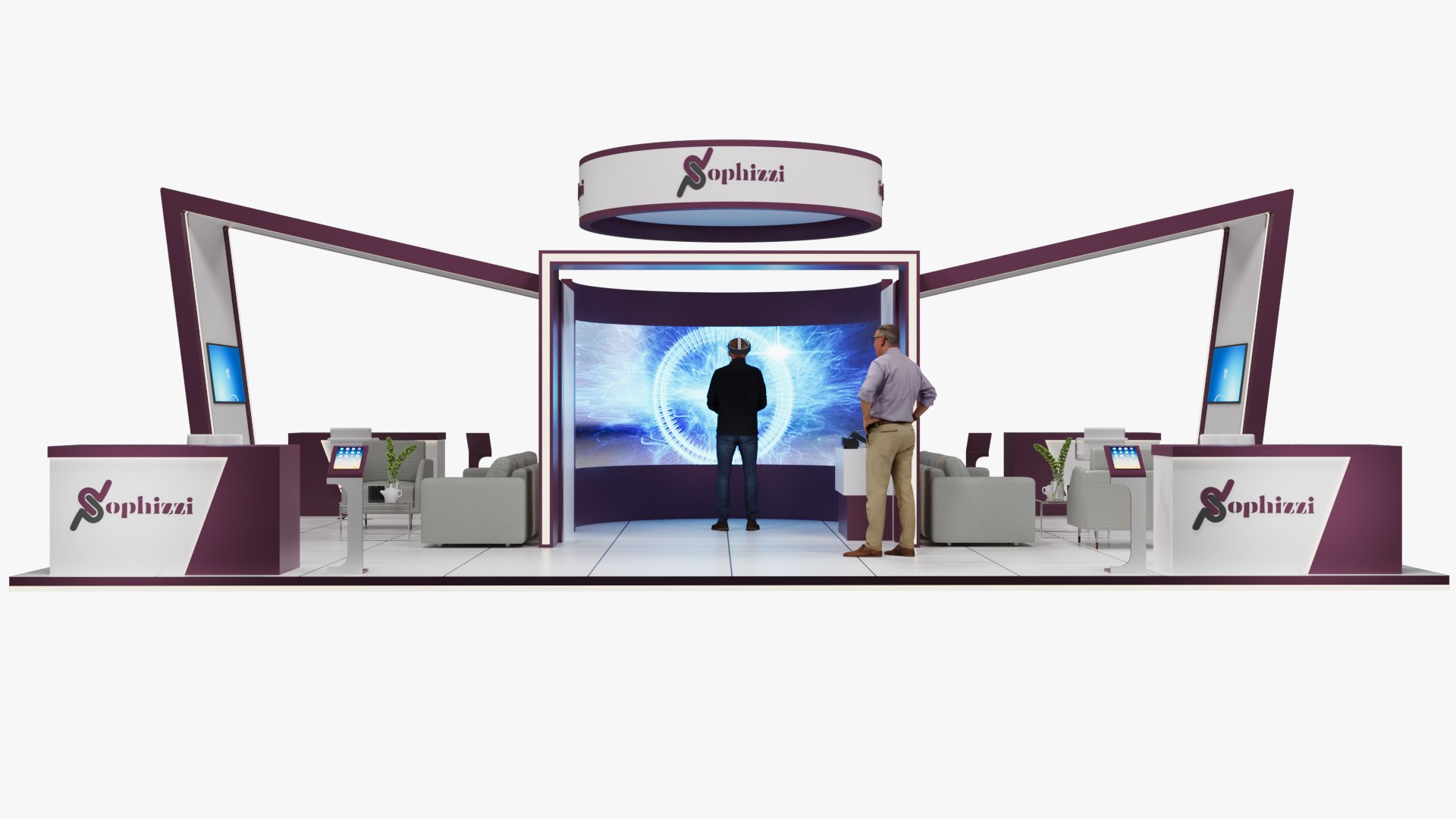 Exhibition Booth 3D Model - TurboSquid 2235133