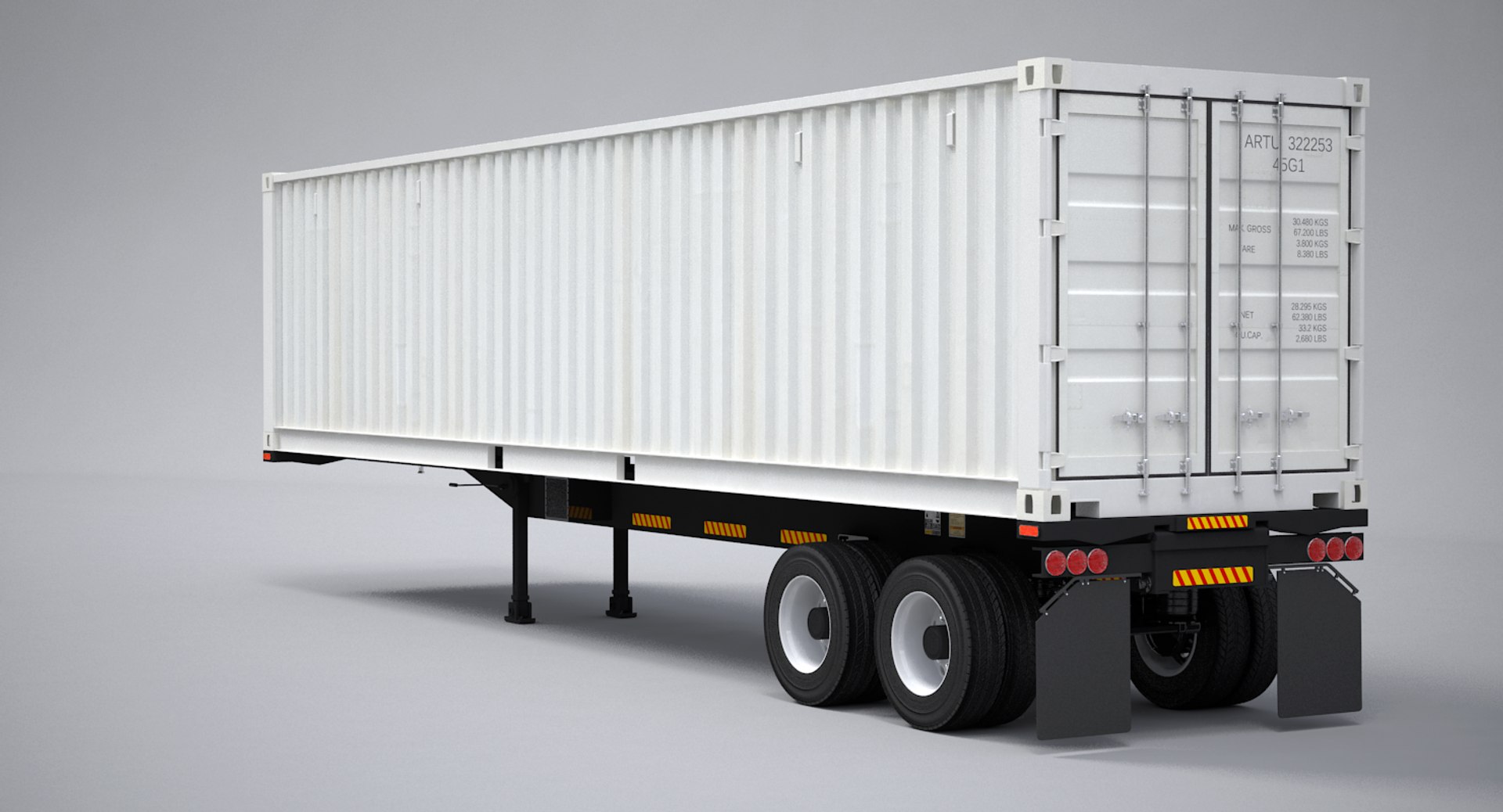 Intermodal Trailer 3D Model - TurboSquid 1469231