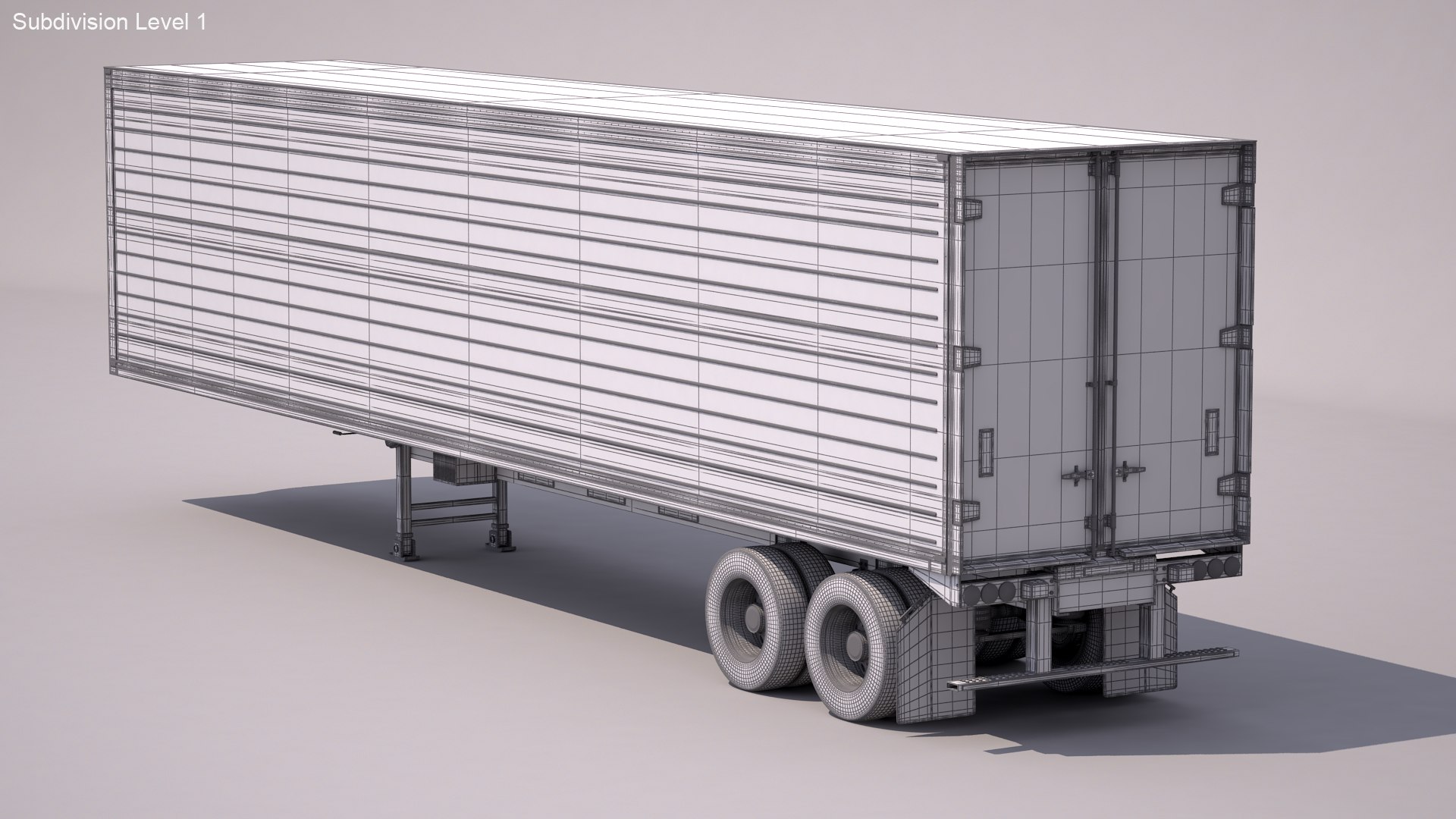 Intermodal Trailer 3D Model - TurboSquid 1469231