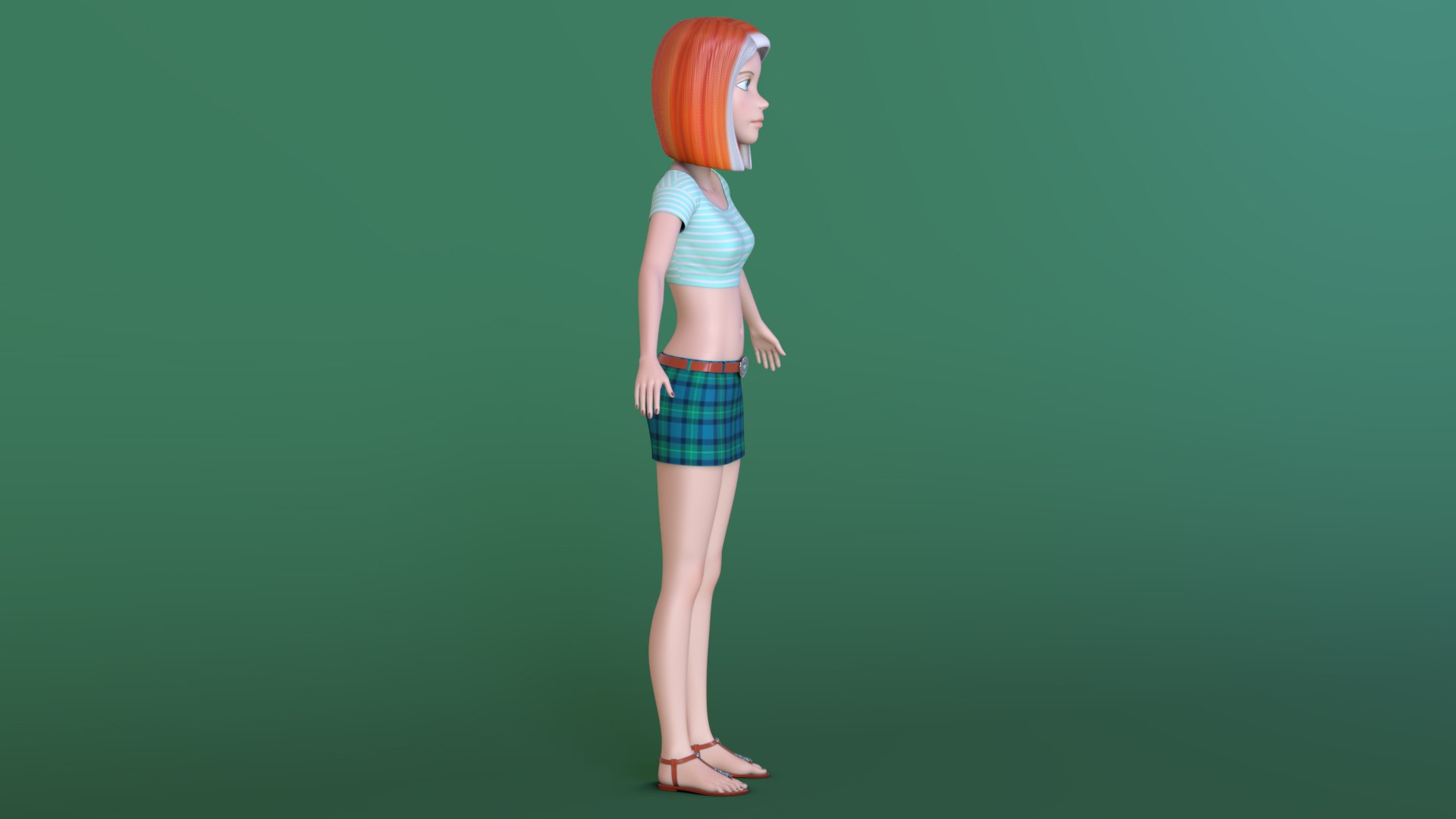 3D Cartoon Woman - TurboSquid 1496648