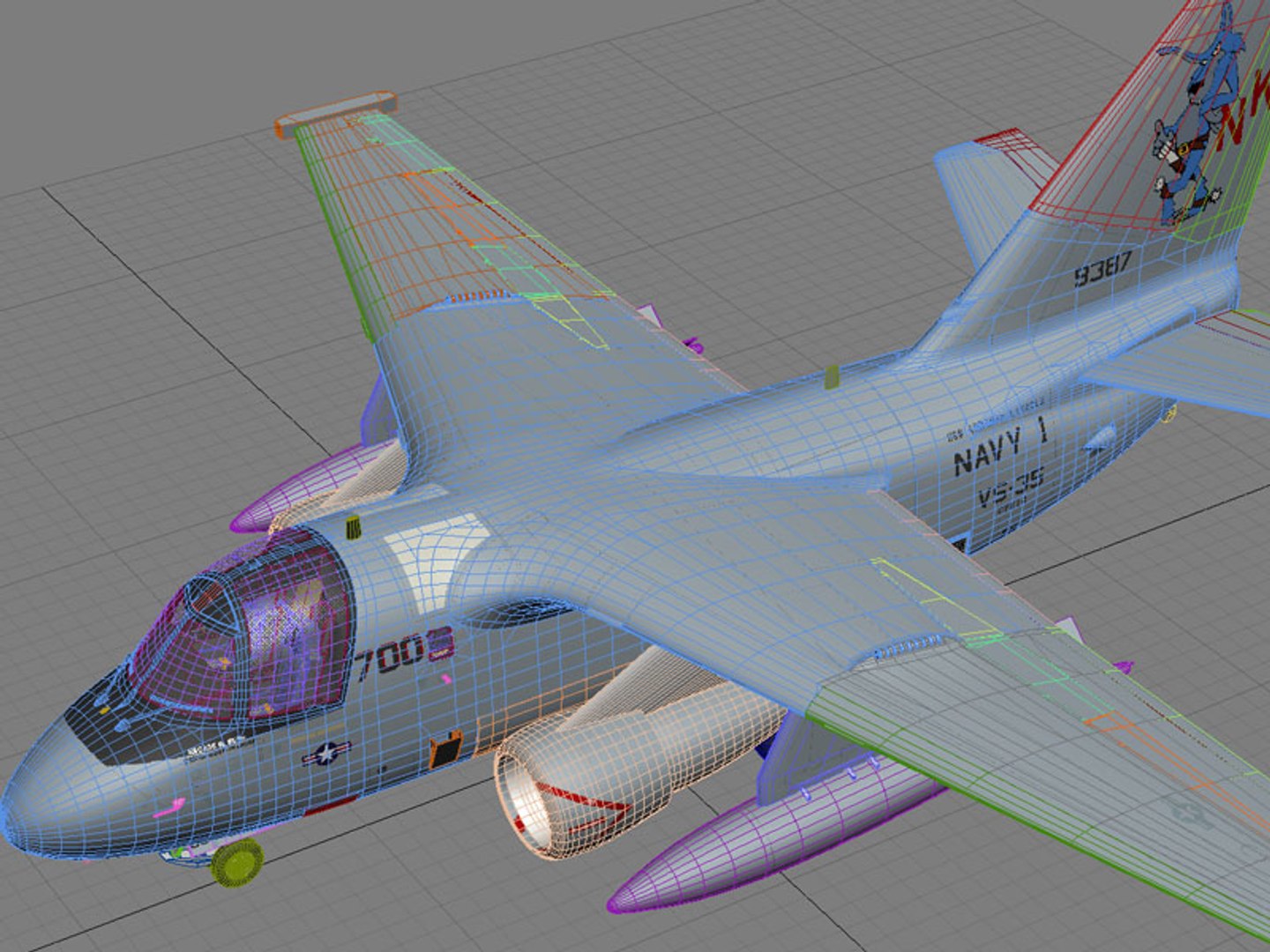 3d Model S-3b Viking Navy 1