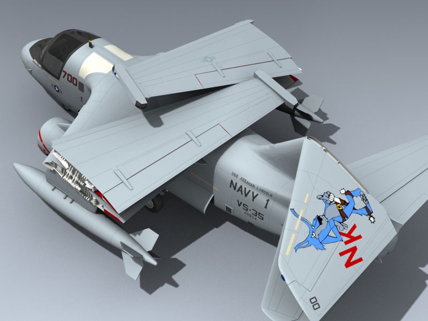 3d Model S-3b Viking Navy 1