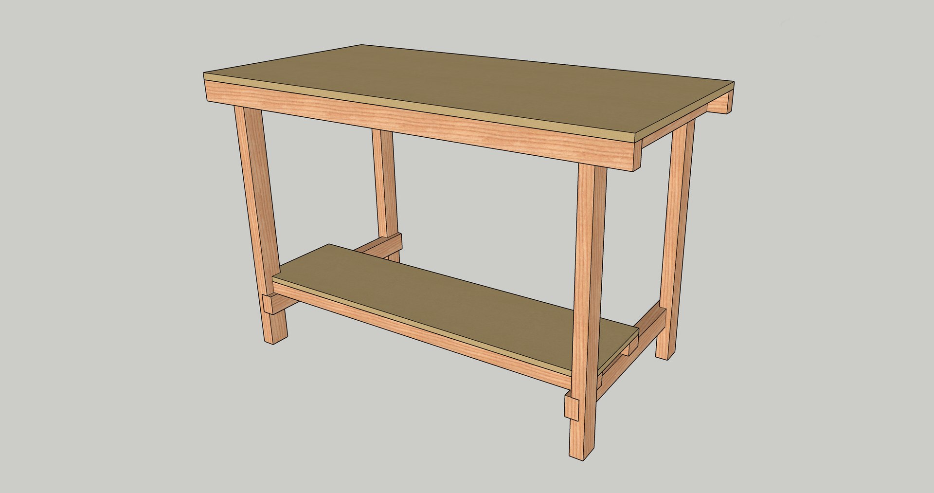 3D Workbench Carpenter Table Model - TurboSquid 1869107