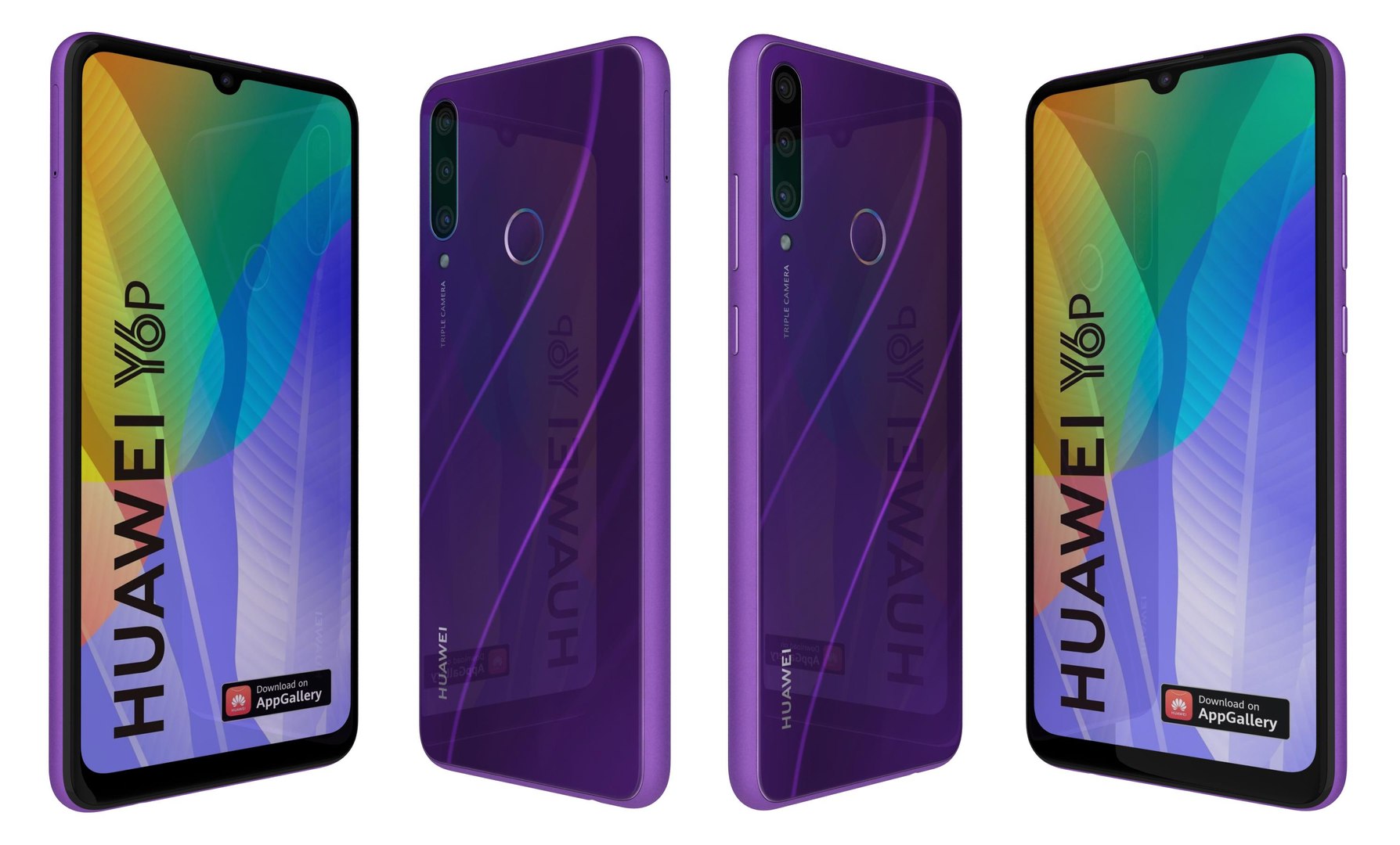 3D Huawei Y6p Colors Model - TurboSquid 1583049