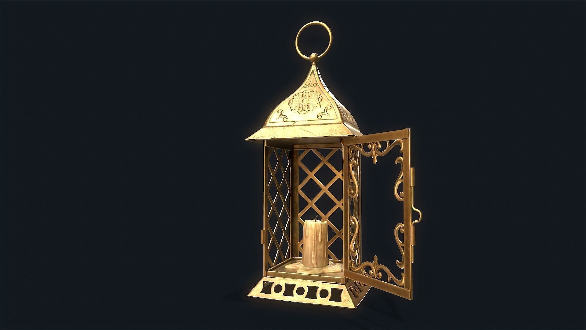 3D Medieval Lamp - TurboSquid 2168298
