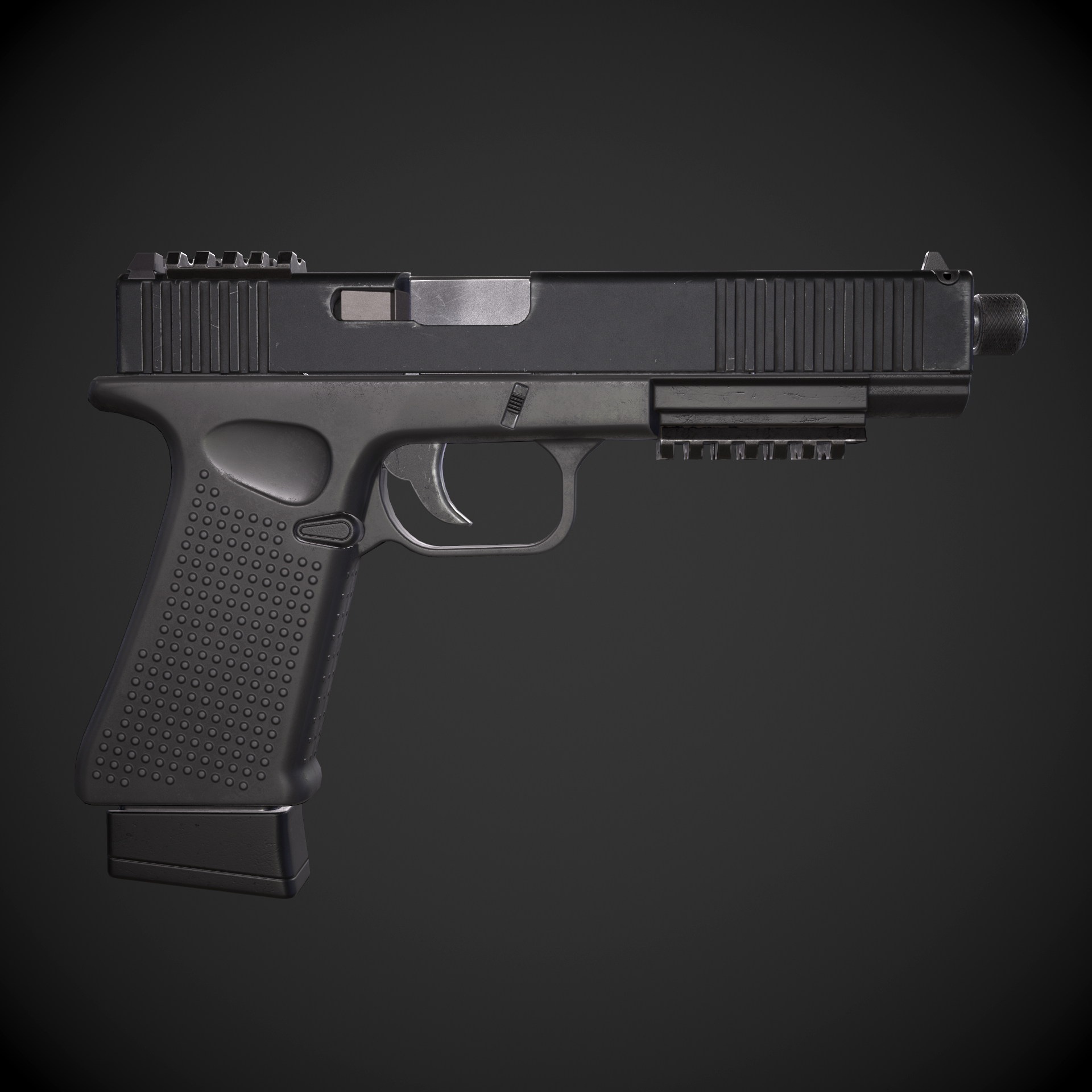 modelo 3d Glock 21 with Extended Barrel - TurboSquid 1967226