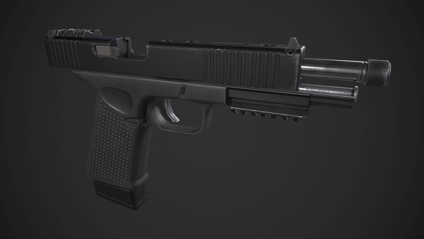 modelo 3d Glock 21 with Extended Barrel - TurboSquid 1967226