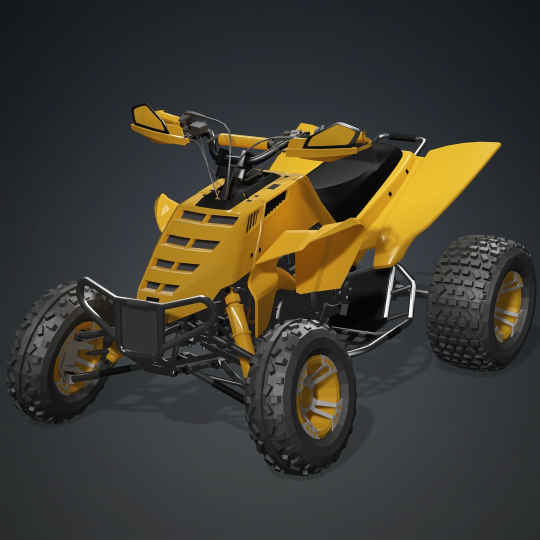 3D ATV Quad Power Racing model - TurboSquid 2130748