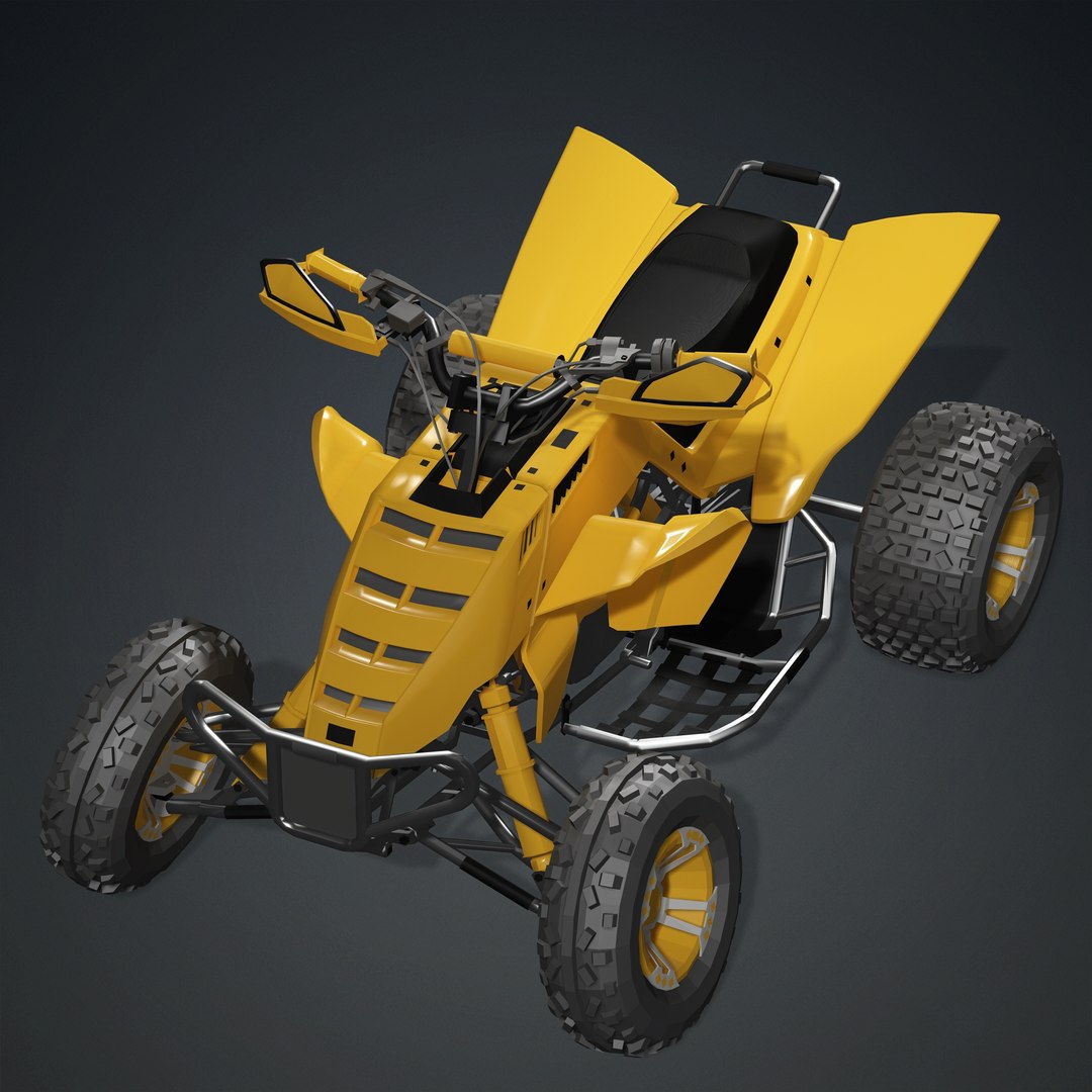 3D ATV Quad Power Racing model - TurboSquid 2130748