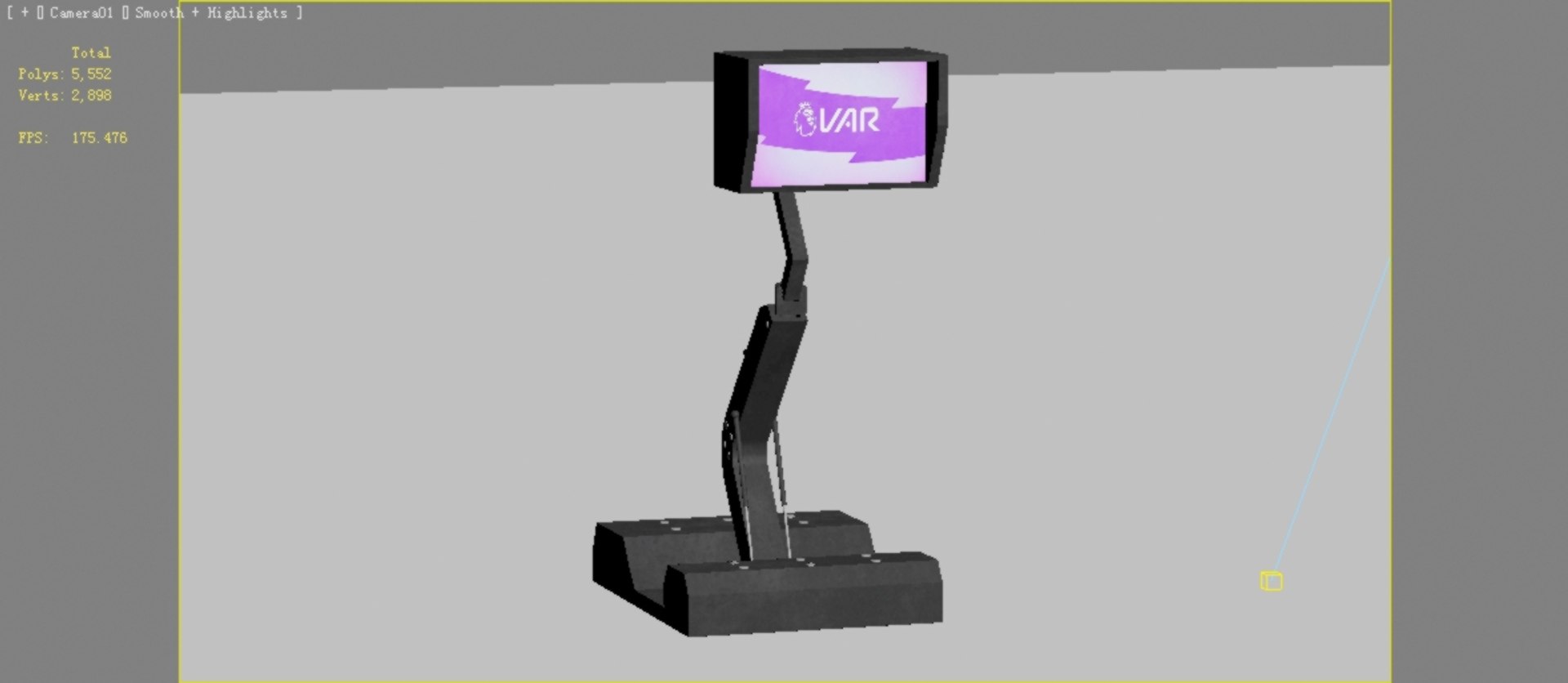 Soccer VAR Monitor 3D Model - TurboSquid 2108634