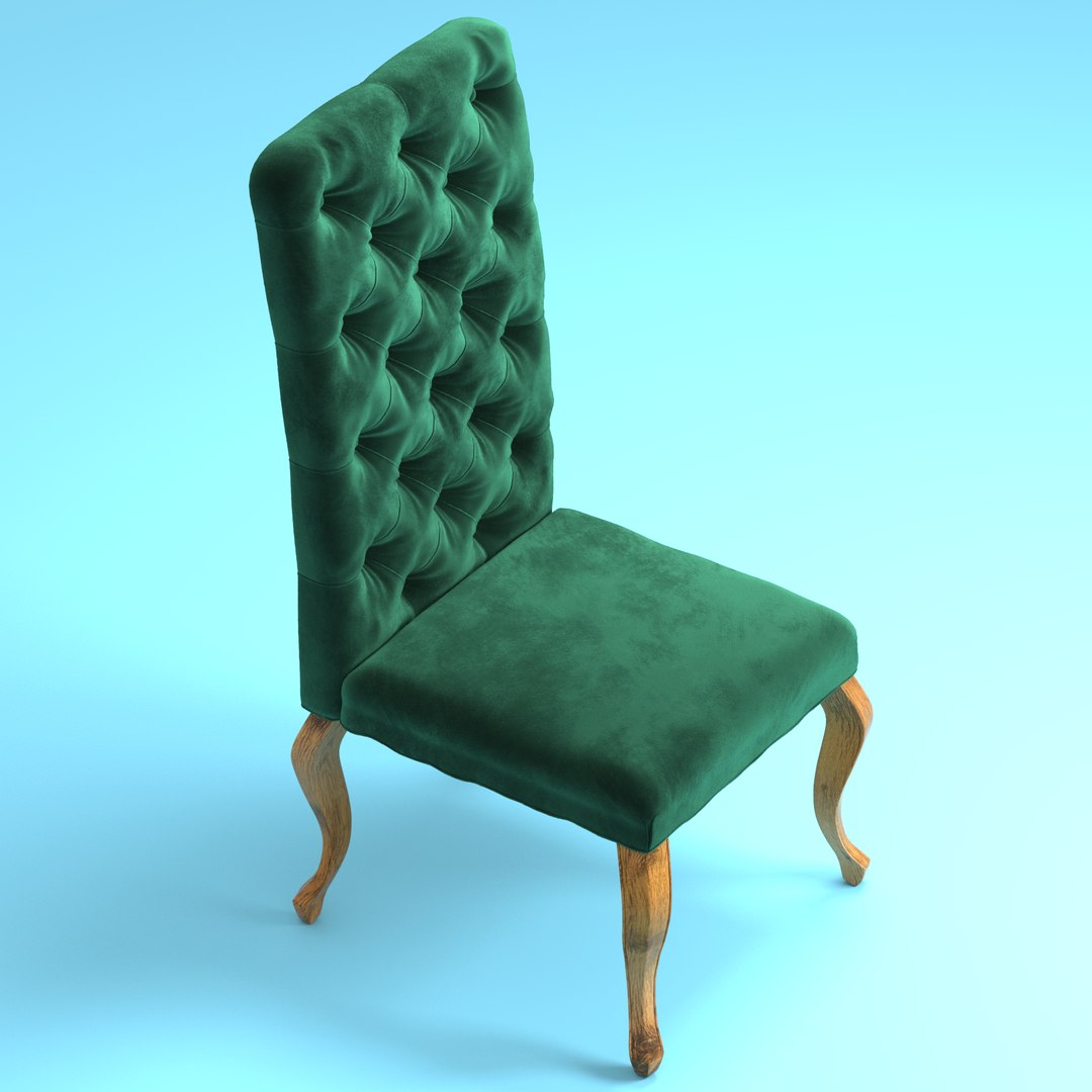 Armchair Velvet 3D Model - TurboSquid 1913877