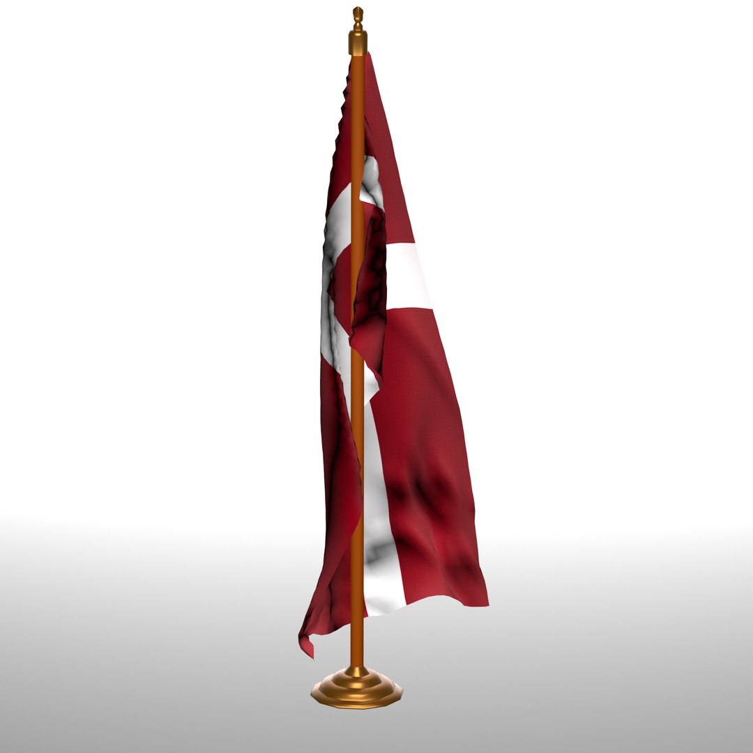 Denmark Table Flag T Model - TurboSquid 2282041