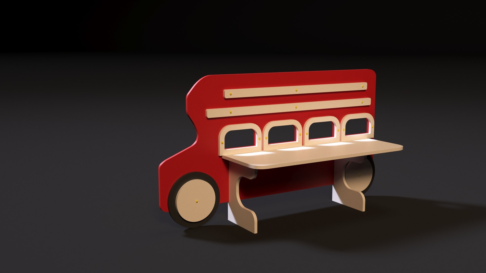 Bench bus 3D - TurboSquid 1739106