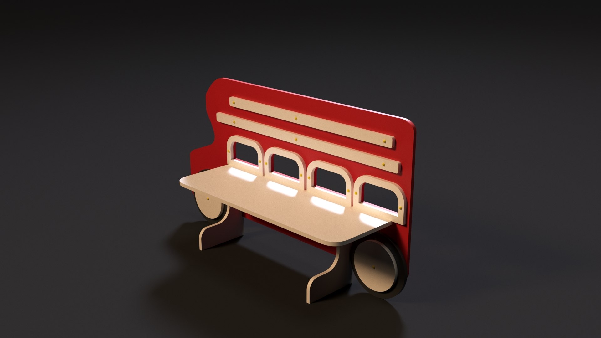 Bench bus 3D - TurboSquid 1739106