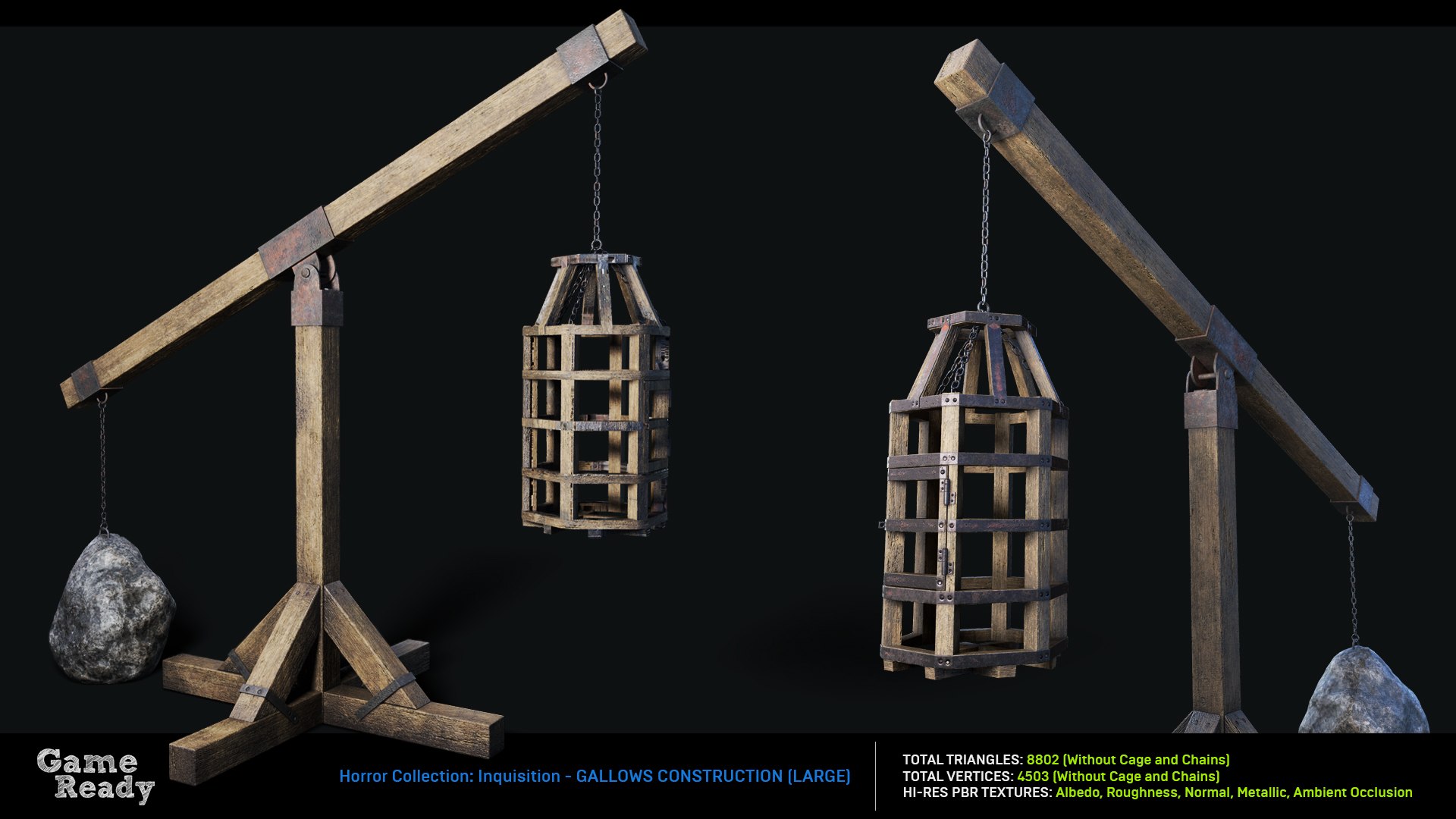 3D Inquisition Gallow Construction - TurboSquid 1564267