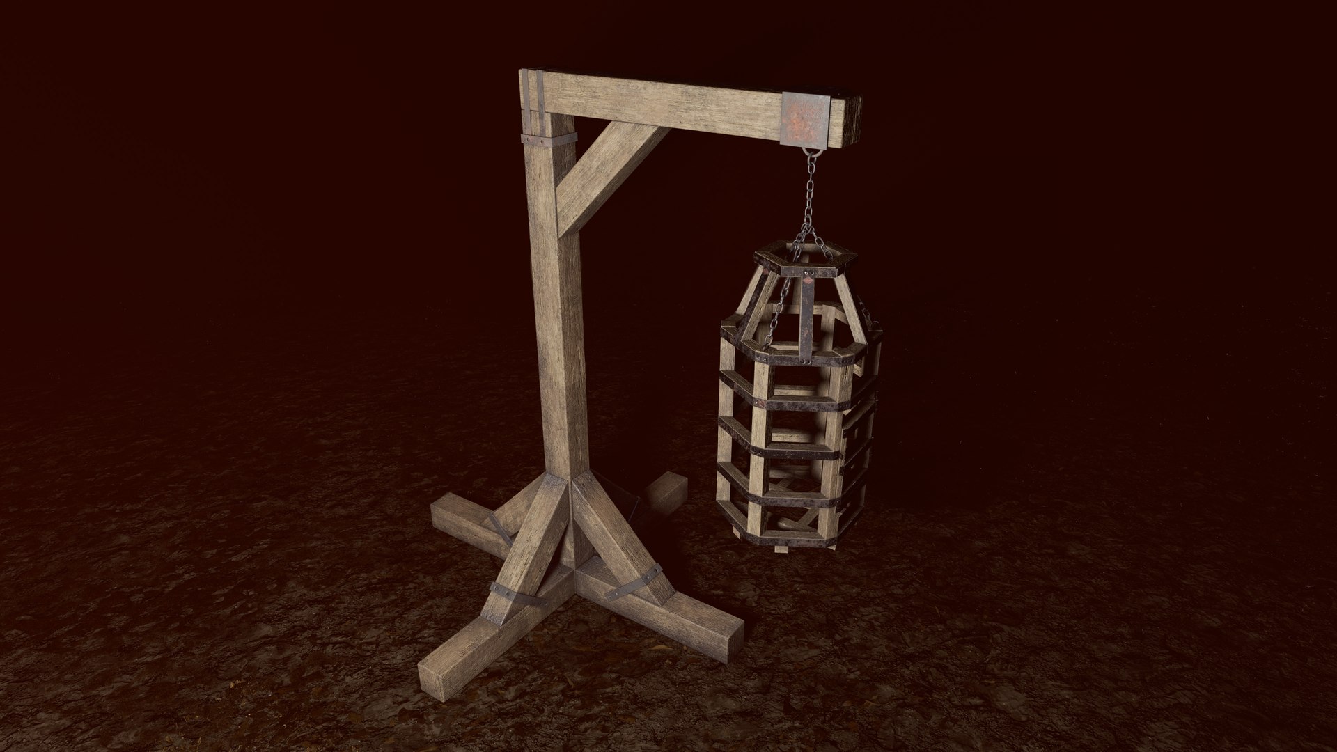 3D Inquisition Gallow Construction - TurboSquid 1564267