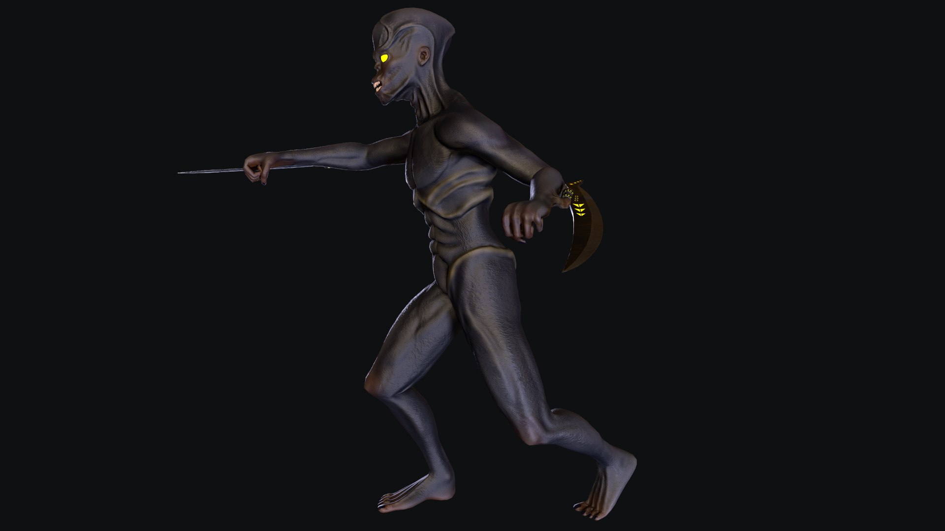 Alien Assassin 3D Model - TurboSquid 1734453