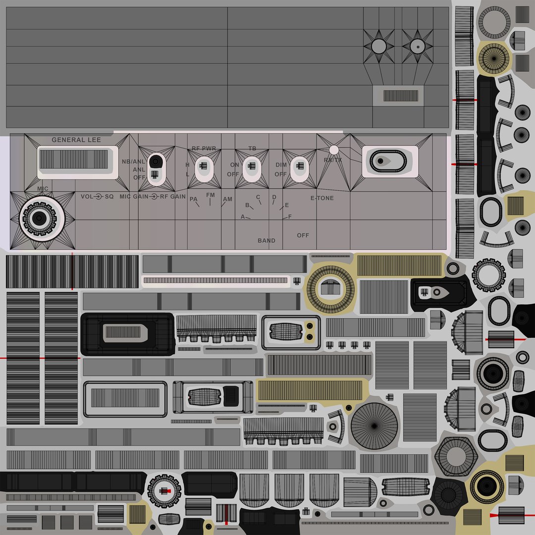 3D General Lee CB Radio - TurboSquid 1837613