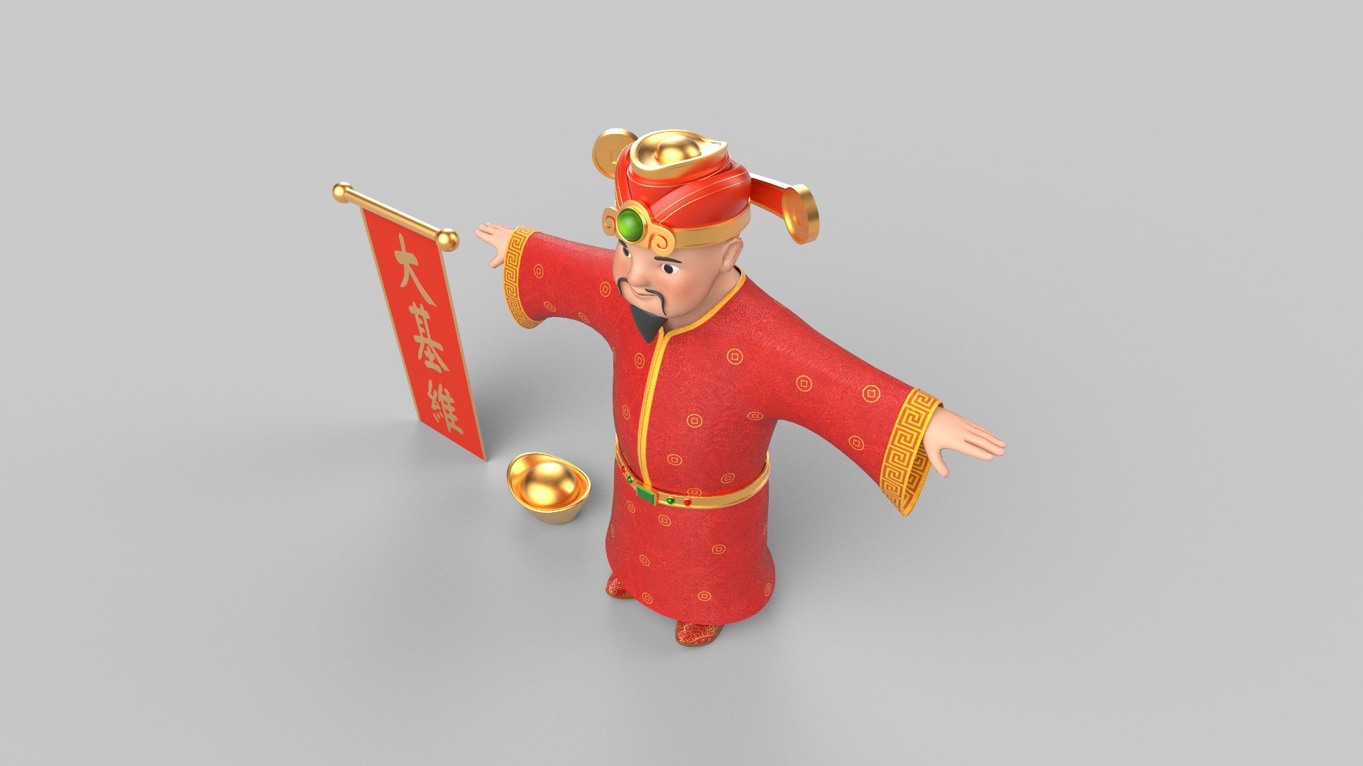 3D Chinese Character Model - TurboSquid 2199771