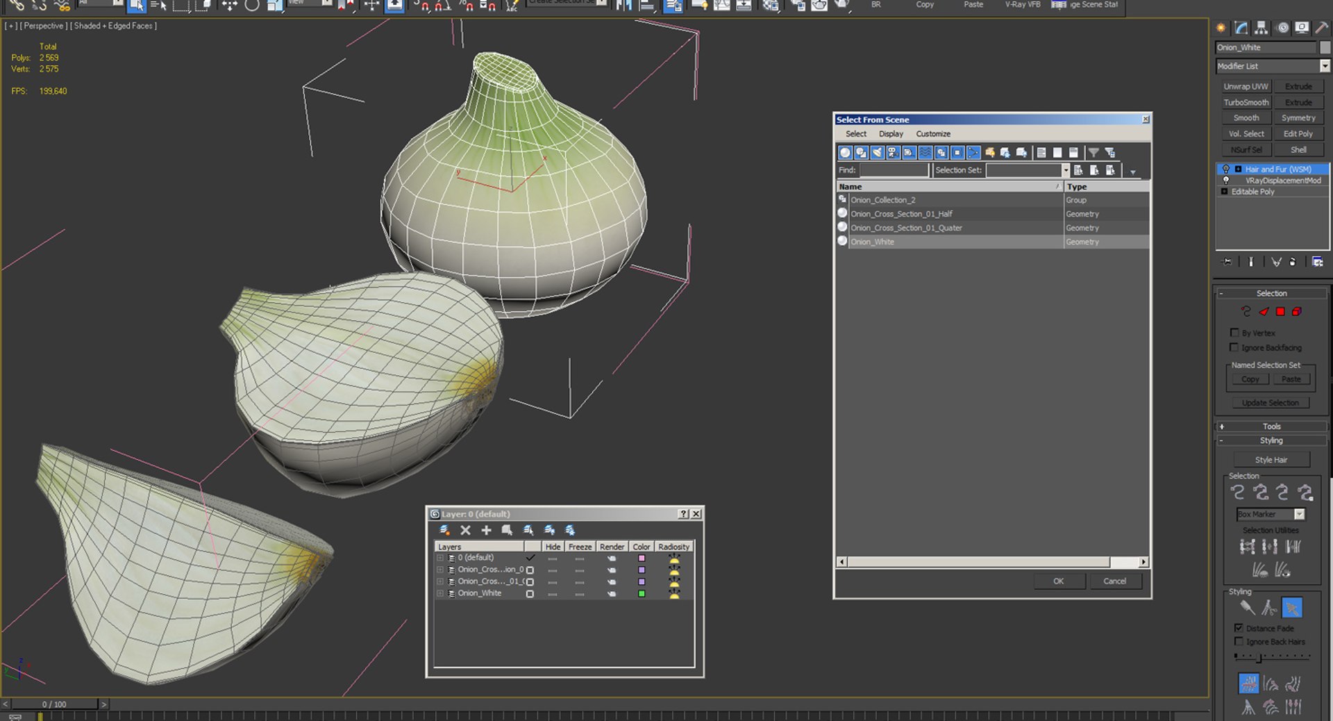 3D onion 2 - TurboSquid 1191575