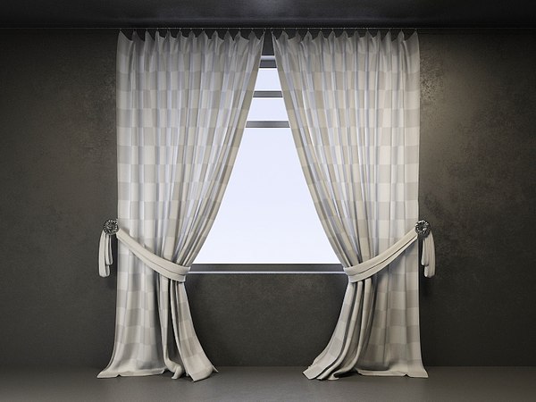 3d curtain model