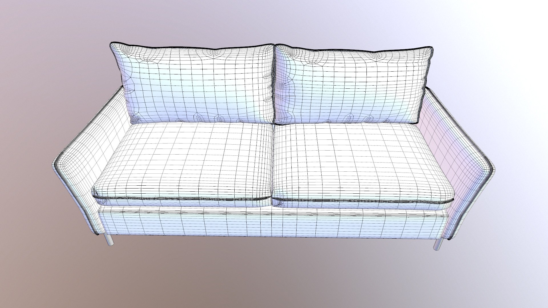3D LoveSeat Sofa Model - TurboSquid 2013914