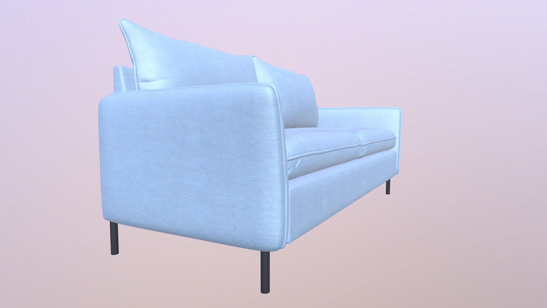 3D LoveSeat Sofa Model - TurboSquid 2013914