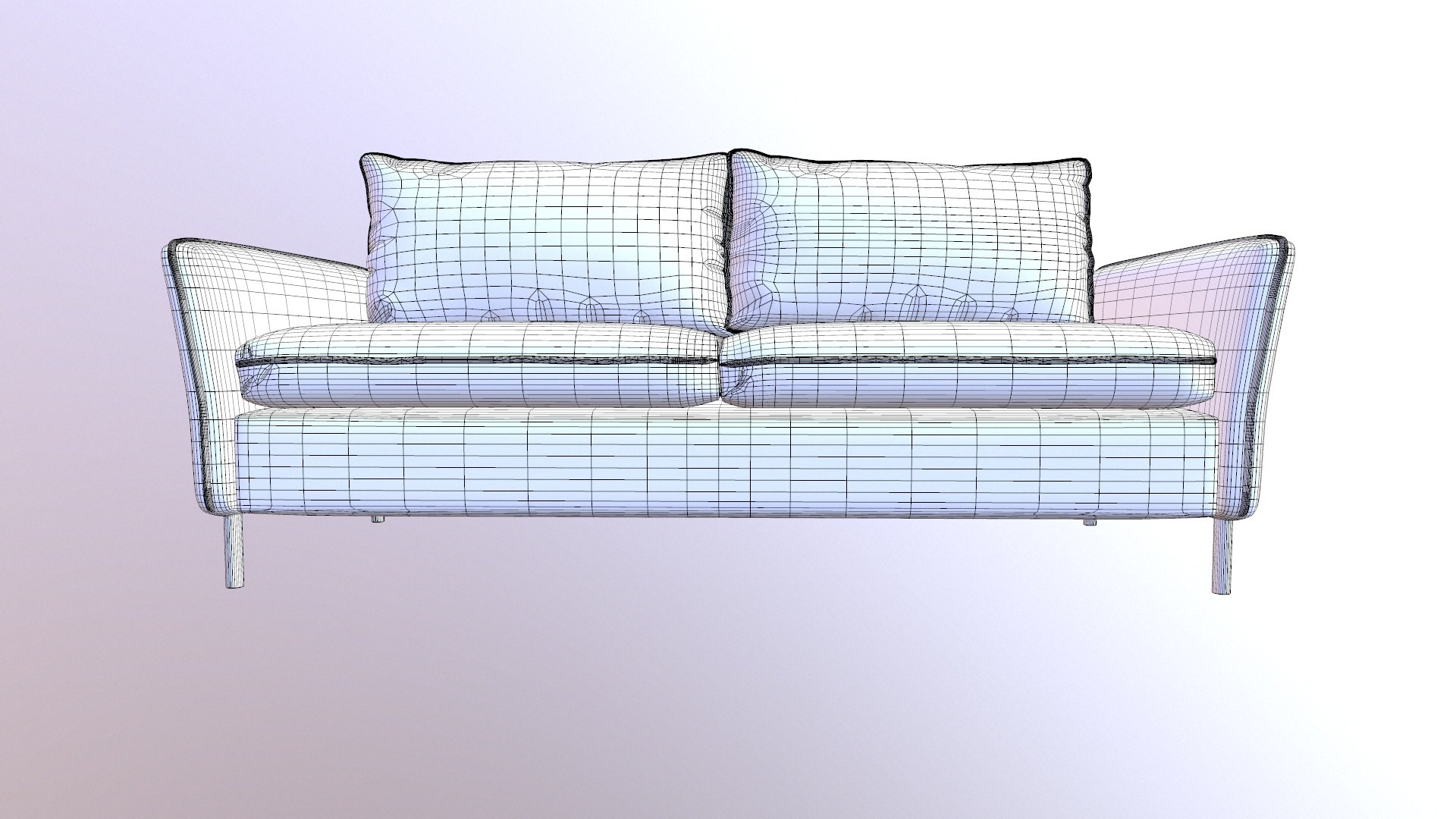 3D LoveSeat Sofa Model - TurboSquid 2013914