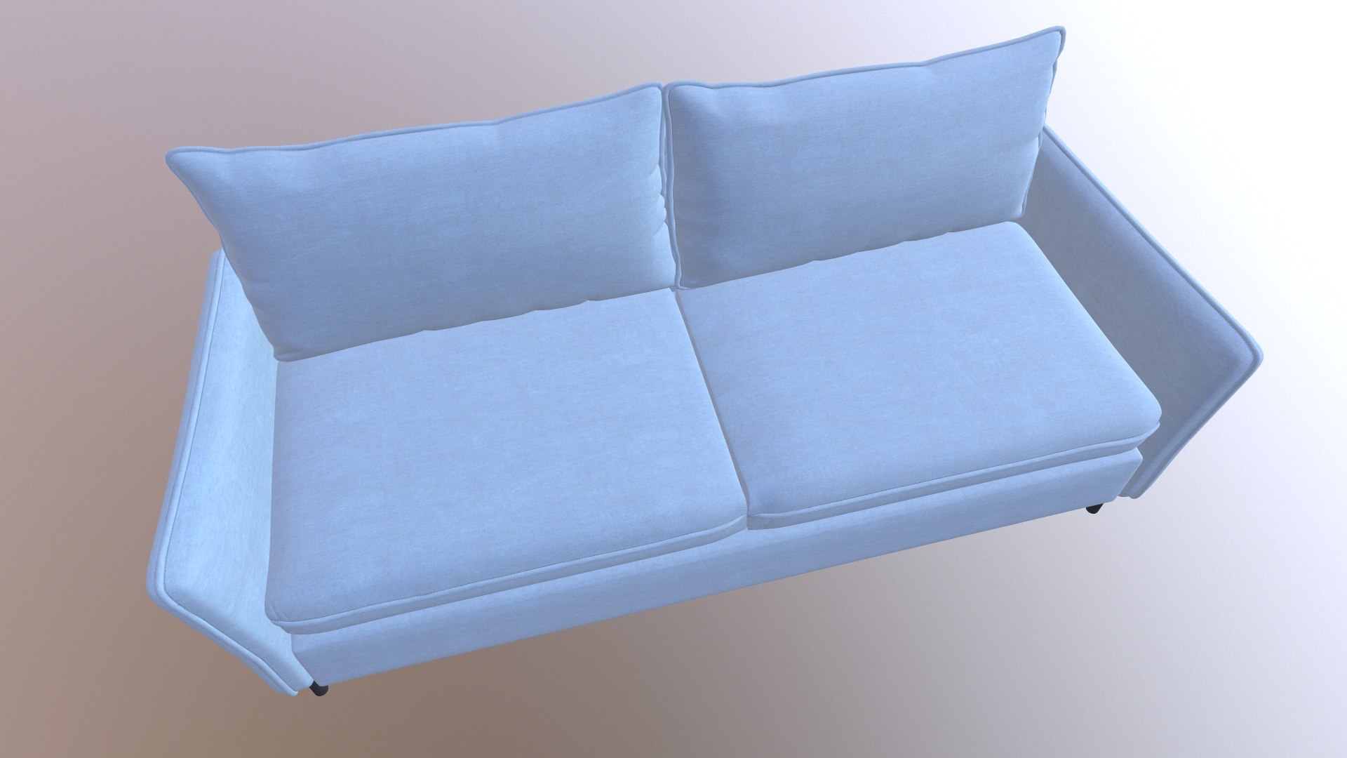 3D LoveSeat Sofa Model - TurboSquid 2013914
