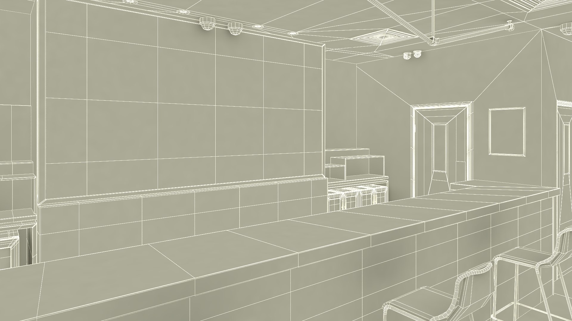 Interior Of An Empty Bar Model - TurboSquid 2316239