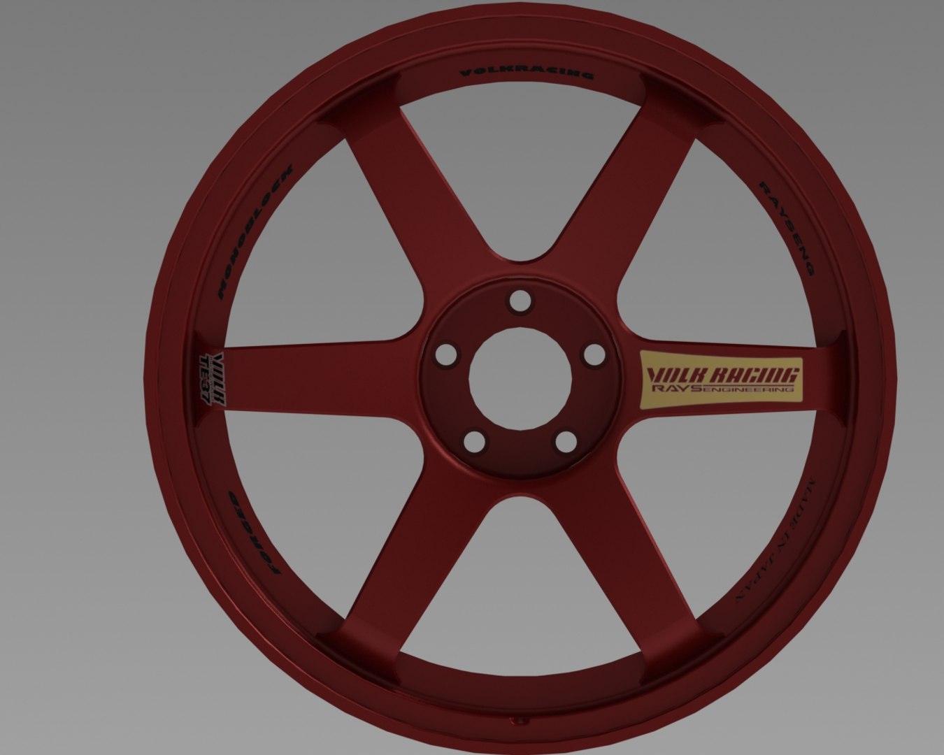 3D Volk Te37 Model - TurboSquid 1535582