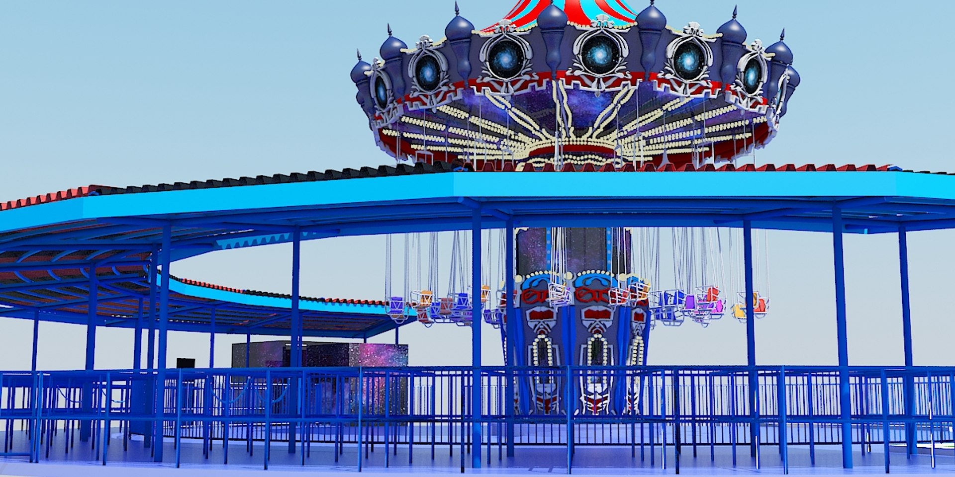 3D model Chair Swing Ride - TurboSquid 1838503