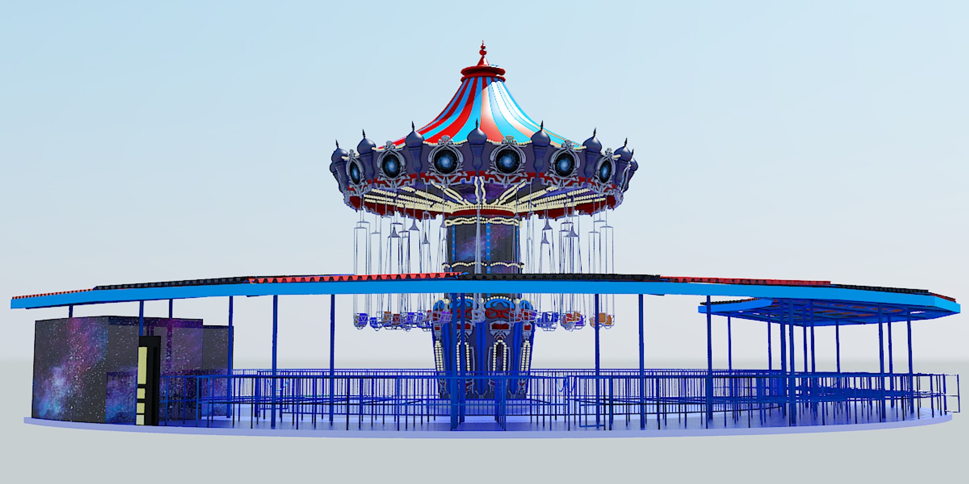 3D model Chair Swing Ride - TurboSquid 1838503