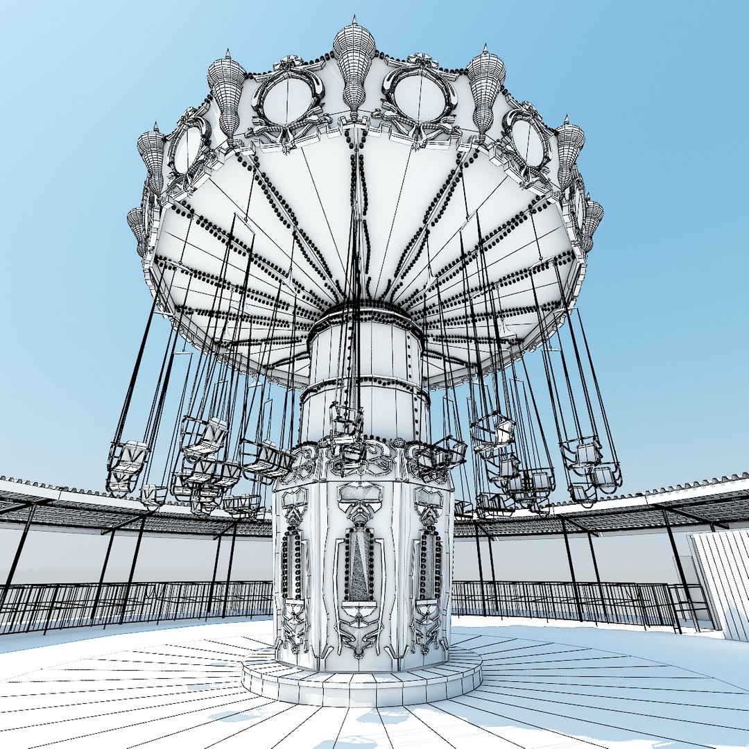 3D model Chair Swing Ride - TurboSquid 1838503