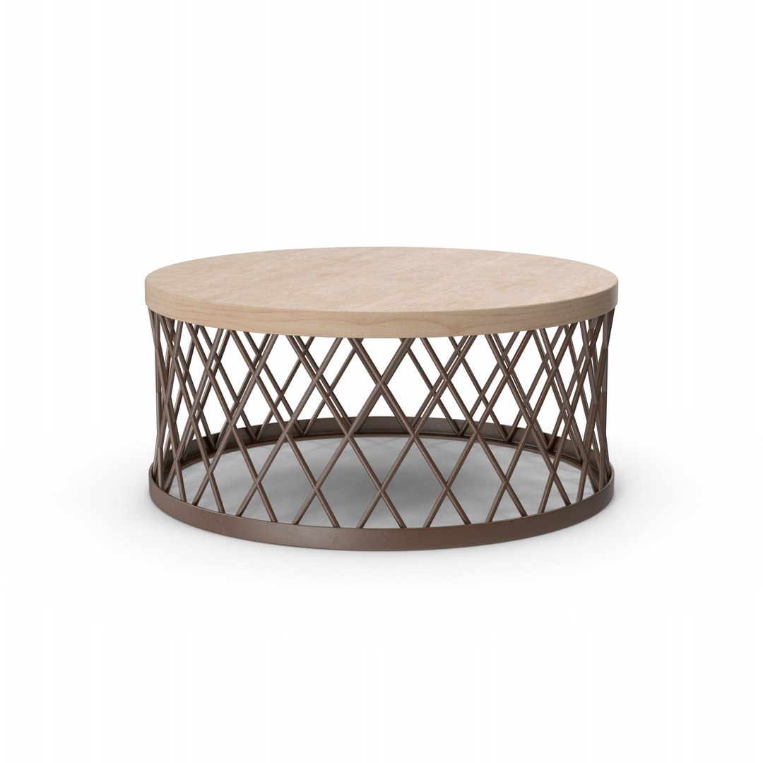 Round Coffee Table 3D Model - TurboSquid 2110610