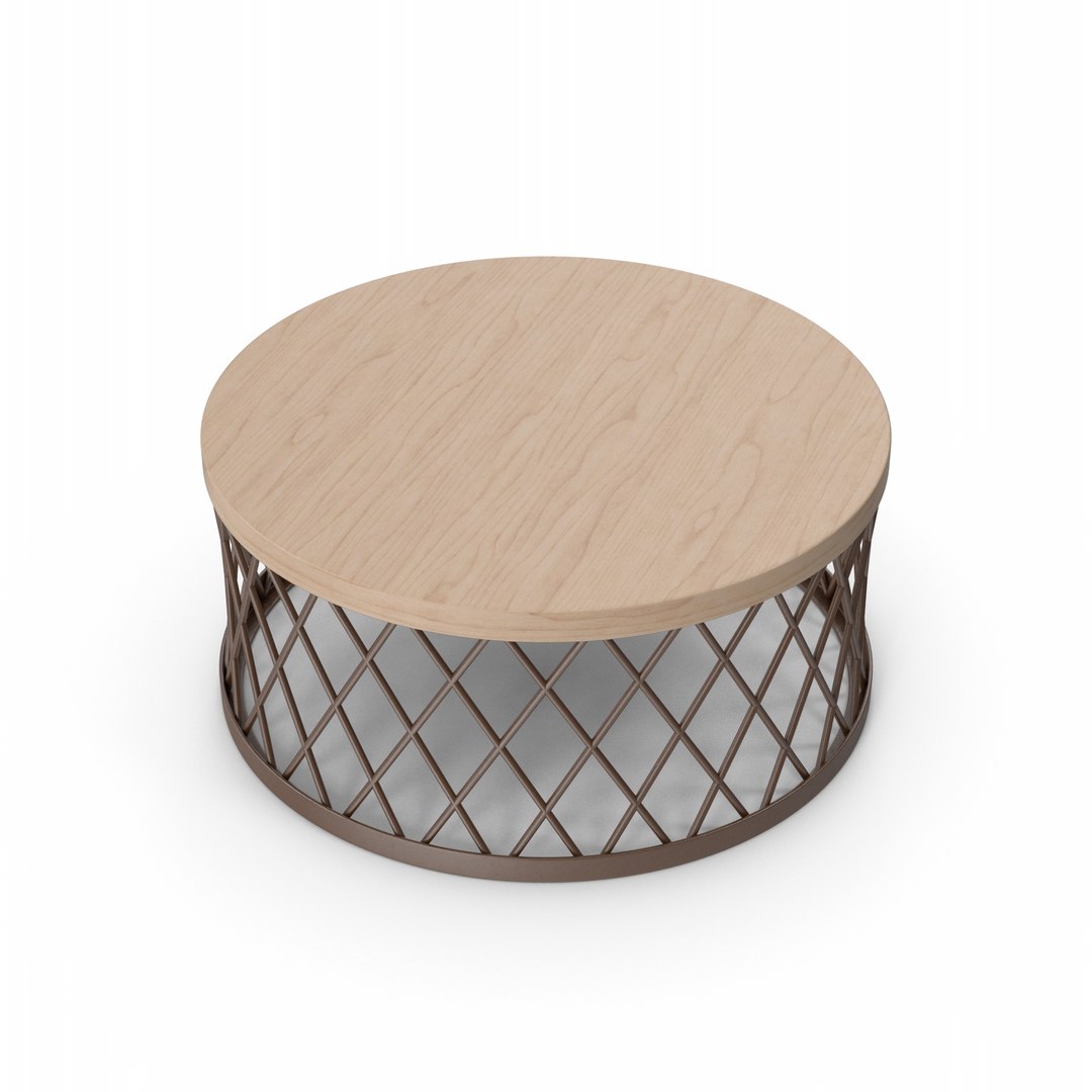 Round Coffee Table 3D Model - TurboSquid 2110610