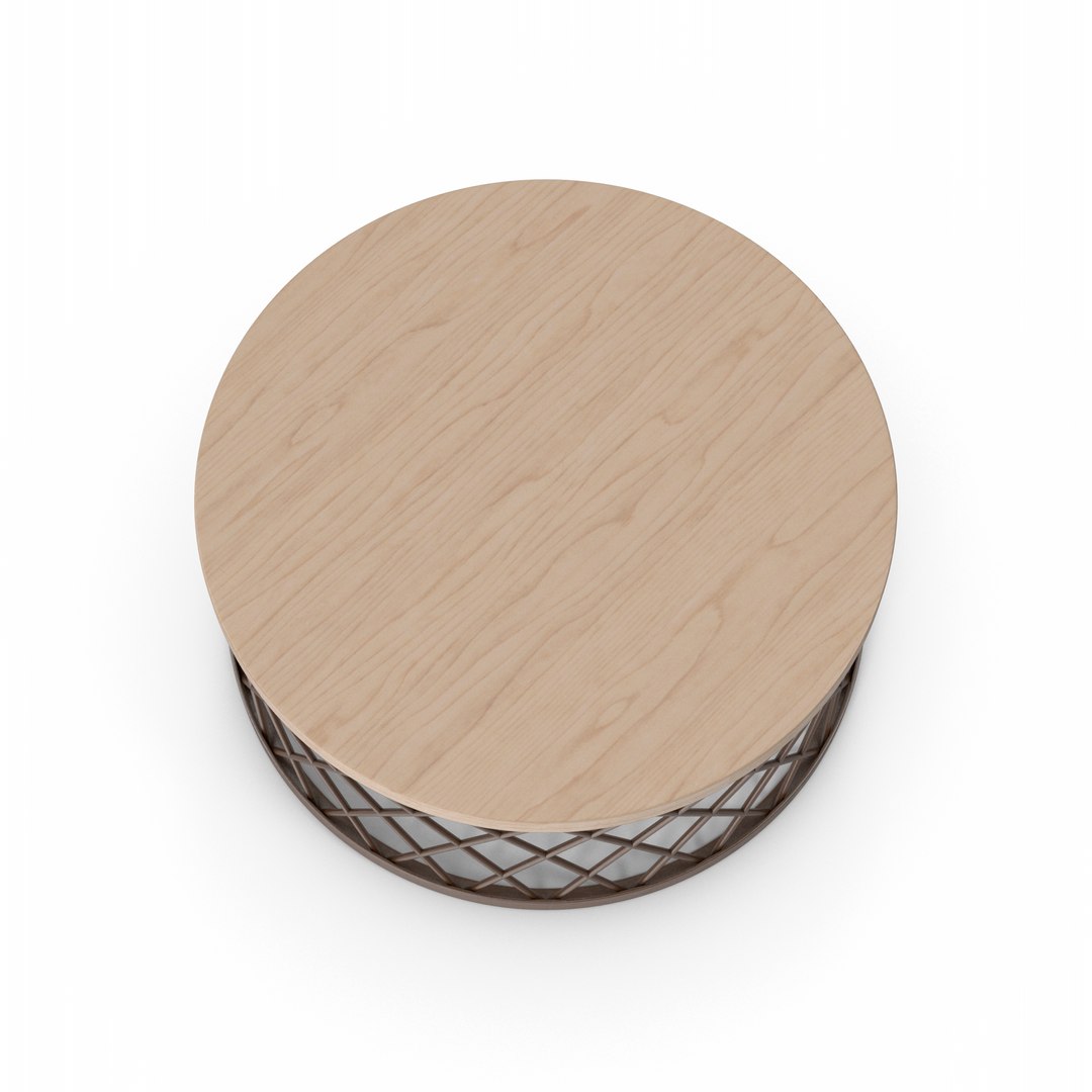 Round Coffee Table 3D Model - TurboSquid 2110610
