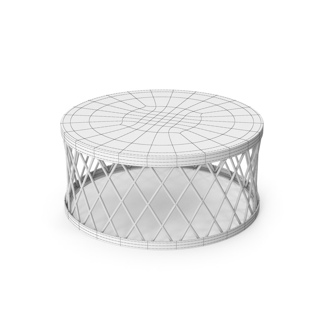 Round Coffee Table 3D Model - TurboSquid 2110610